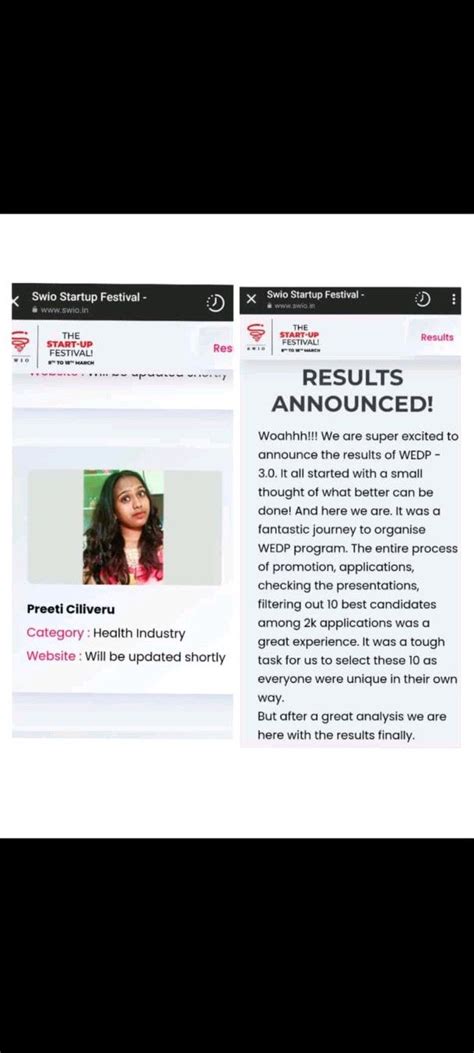 preethi ciliveru on linkedin thank you so much for this opportunity vamshi kurapati swio one