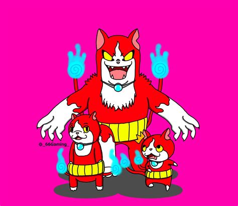Jibanyan (art by me) : r/yokaiwatch