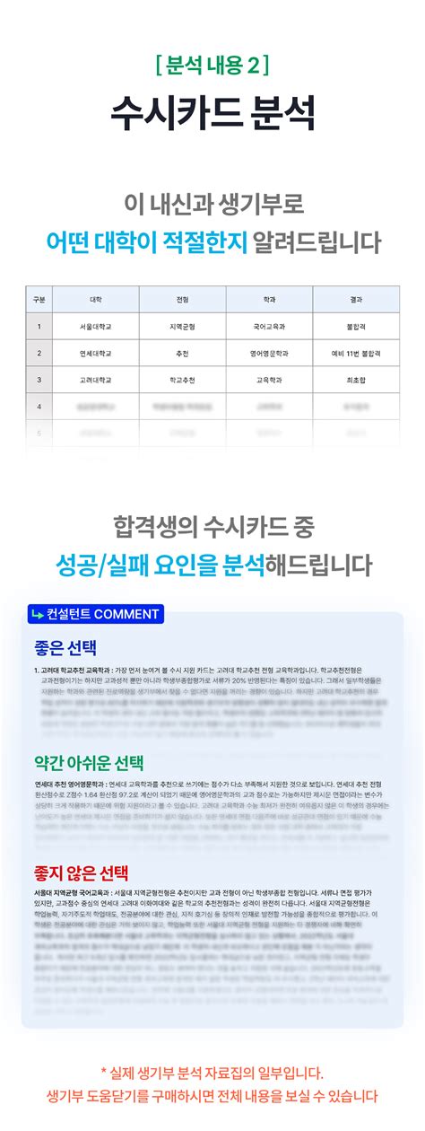 생기부 도움닫기 이과 학종 합격 프리패스 Set 하나로 완성하기 입시가 막막할 때｜유니브클래스 Younivclass