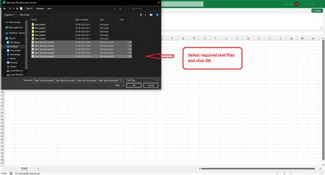 how to import multiple text files to multiple sheets in excel