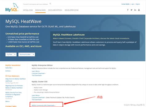 Mysql 数据库下载及安装教程mysql 下载 Csdn博客