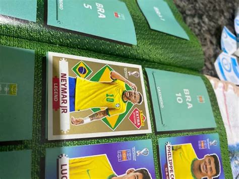 Figurinha Legend Neymar Gold Álbum Copa Do Mundo Qatar 2022 R 1000 Em