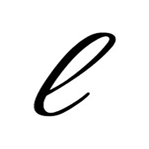 Cursive Letter E Tattoo