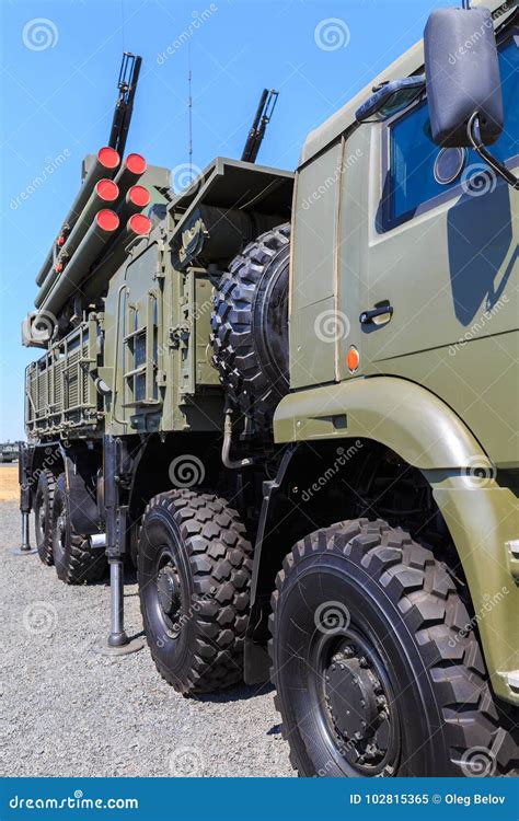 Russian Pantsir Sa Self Propelled Missile System During Rehearsal Of