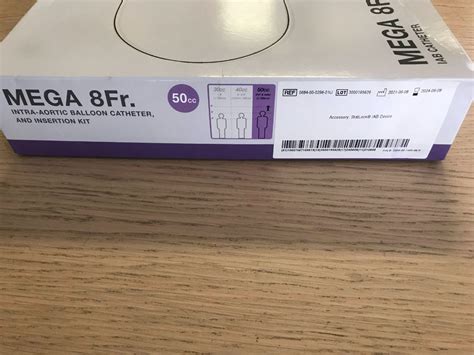 New Maquet 0684 00 0296 01u Mega Intra Aortic Balloon Catheter And