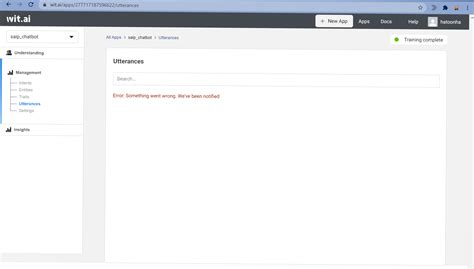 trained utterances not showing anymore · issue 2254 · wit ai wit · github