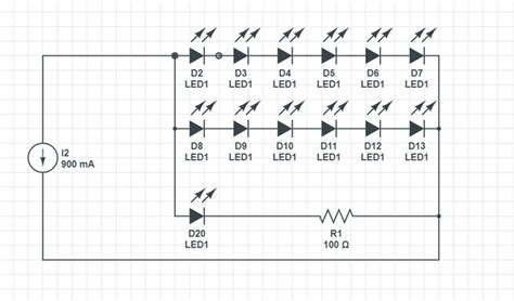 Creating A Parallel Led Circuit With Fewer Led S In Series But Maintaining The Same Brightness