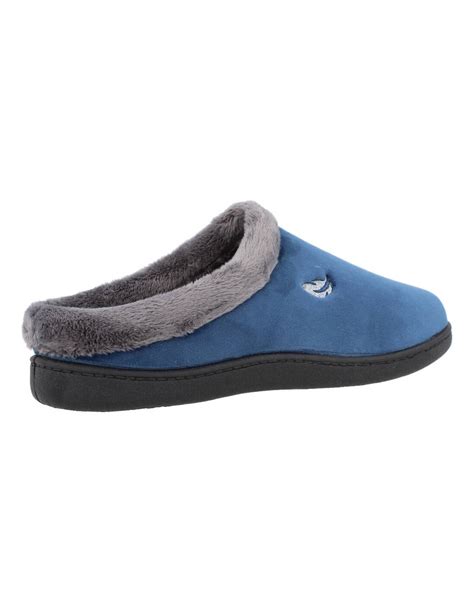 Plumaflex Zapatillas Casa Mujer Bordado Marino