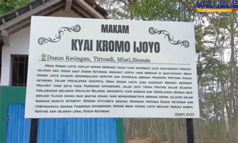 Kalurahan Tirtoadi Sleman Siapkan Lahan Relokasi Makam Kyai Kromo Ijoyo