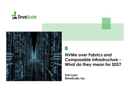 Nvme Over Fabrics And Composable Infrastructure What Do They Mean For