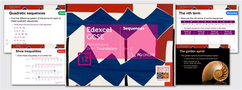Resources Mathematics Gcse Edexcel Unit 12 Sequences Pg Online