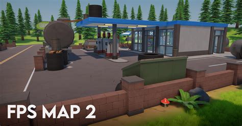 Stylized Low Poly Fps Map 2 Gas Station 3d Urban Unity Asset Store