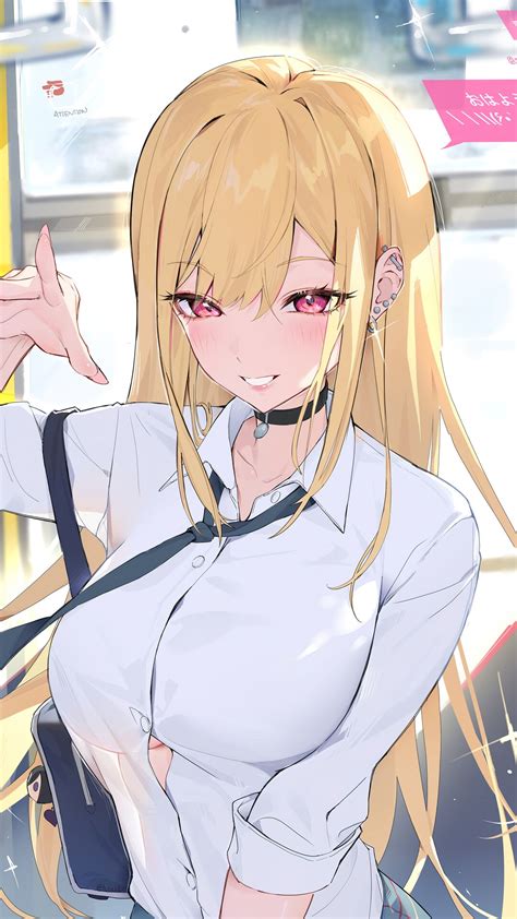 Marin Kitagawa Anime Girls My Dress Up Darling Anime Anime Hd Phone