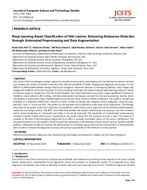 Pdf Deep Learning Based Classification Of Skin Lesions Enhancing