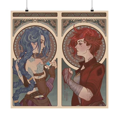Jinx And Vi Poster Etsy