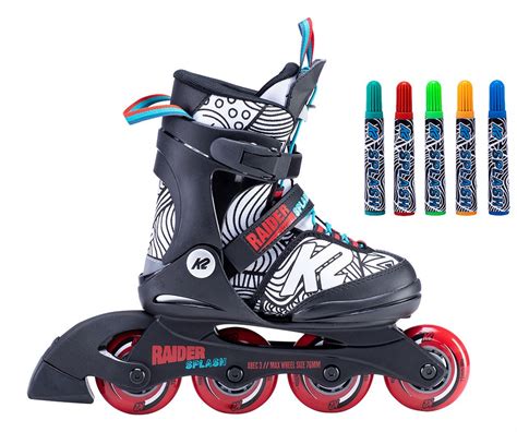 K Bemalbare Kinder Inline Skates Raider Splash