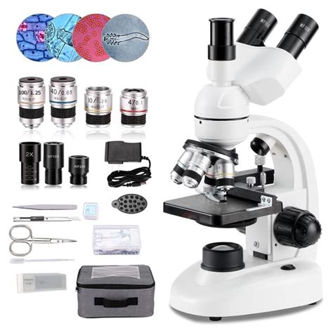 Bogrinuo Trinocular Microscope 40x 5000x Magnification Research Grade