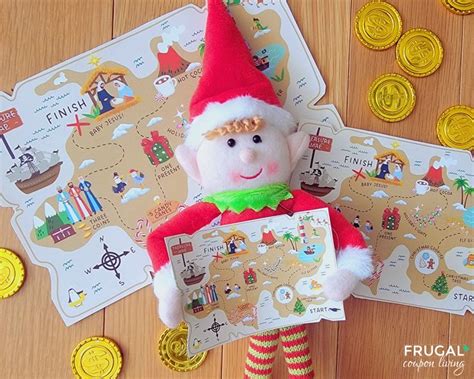 Elf Treasure Hunt Map Treasure Hunt Map Christmas Elf Doll