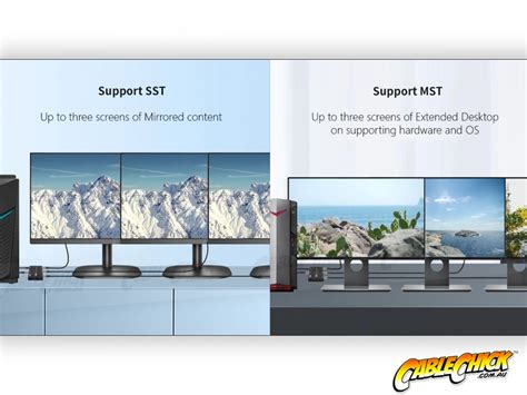 K DisplayPort Way Splitter Hub MST Hub Extend Mirror