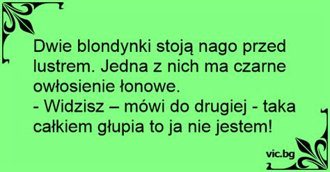 Dwie Blondynki Stoją Nago Przed Lustrem Jedna Z Nich Ma Czarne