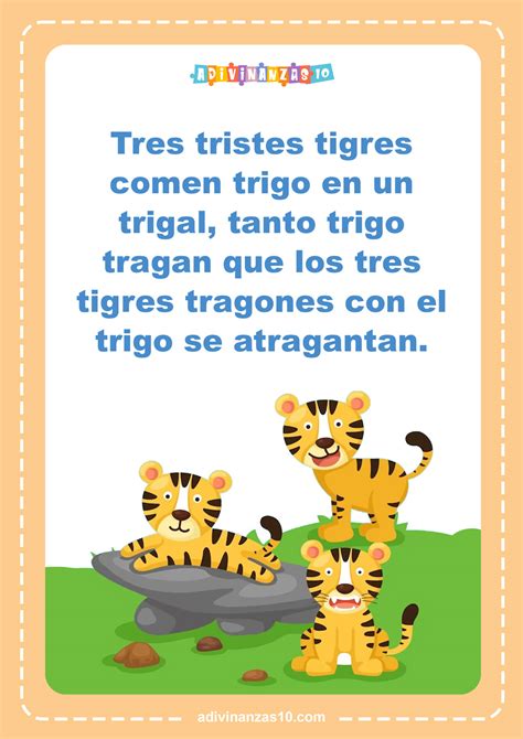 Spanish Tongue Twisters Posters Set Of Trabalenguas I