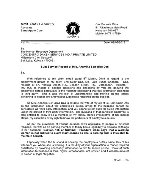 Advocate Letter Pdf Justice Crime And Violence