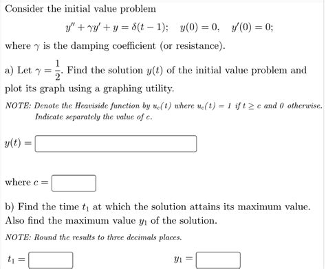 solved consider the initial value problem y yy y s t