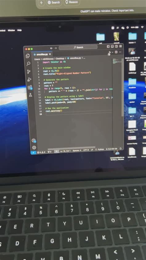 Codaphics 🚀 Create Right Aligned Number Patterns With Python
