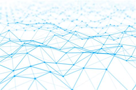 블루 디지털 데이터 및 네트워크 연결 삼각형 라인 및 흰색 배경 3d 추상 그림에 미래 기술 개념 분야 0명에 대한 스톡 사진 및 기타 이미지 Istock