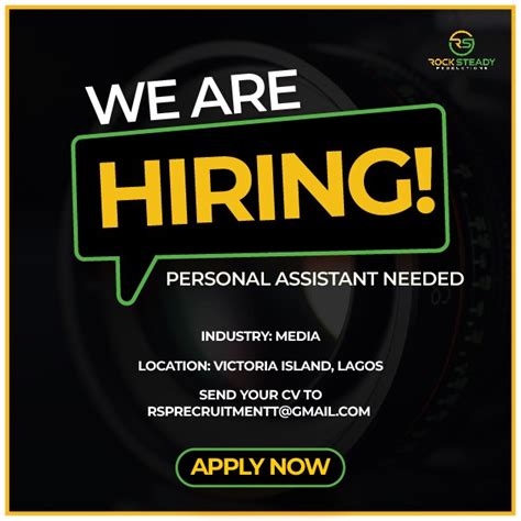 Personal Assistant Needed Jobsvacancies Nigeria