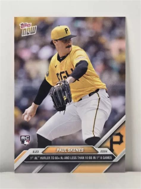 CARTE PAUL SKENES 2024 MLB TOPPS NOW 334 EUR 14 28 PicClick FR