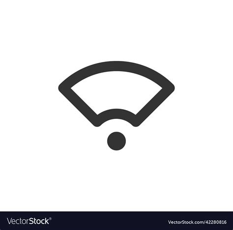Weak Wi Fi Icon Bad Wifi Signal No Wireless Vector Image