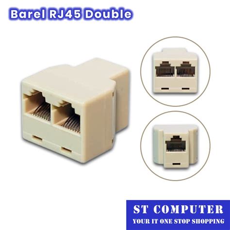 Jual Barel Sambungan Rj45 Double Utp Lan Shopee Indonesia