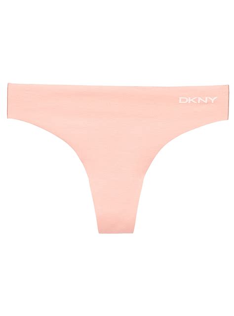 Peach Microfibre Thong Dkny Shop Womens Thongs Online Simons