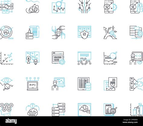 Social Communication Linear Icons Set Conversations Nerking
