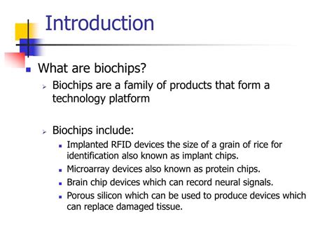 PPT Biochips PowerPoint Presentation Free Download ID 788915