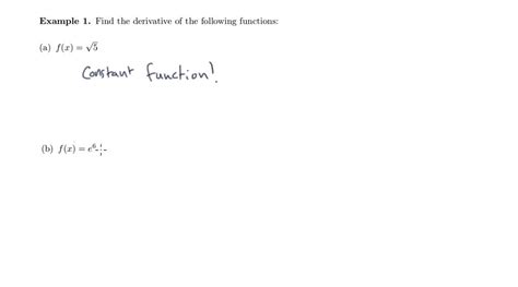 Differentiation Rules Overview Numerade