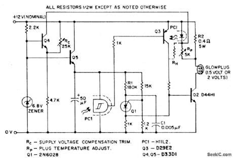 GLOW PLUG DRIVER Basic Circuit Circuit Diagram SeekIC Com