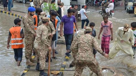 Pakistan Army Continues Rescue Operations In Rain Affected Areas