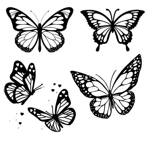 Butterfly Tattoo Stencil Drawings Pattern Art Butterfly Stencil