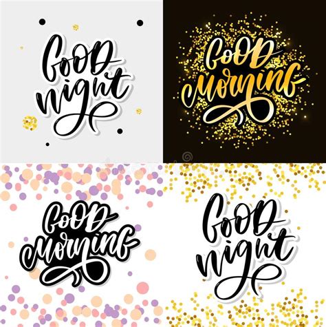 Good Bye Calligraphic Lettering On Yellow Blot Stock Vector