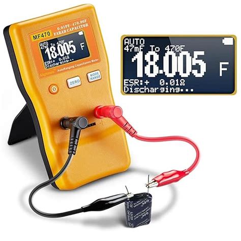 Mf470 Capacitor Tester Esr Meter Microfarad Meter Farad Super Capacit Peachimports