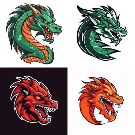 Premium Ai Image Dragon Mascot Logo 5
