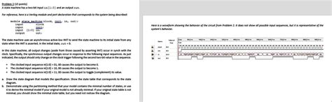 Solved Problem Points A State Machine Has A Two Bit Input N