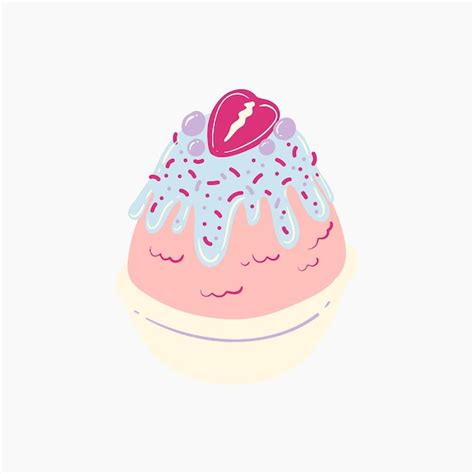 Premium Vector Shaved Ice Illustration