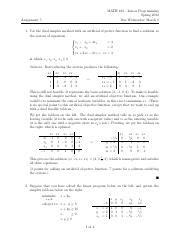 Math 482 Homework 5 Solutions Pdf MATH 482 Linear Programming