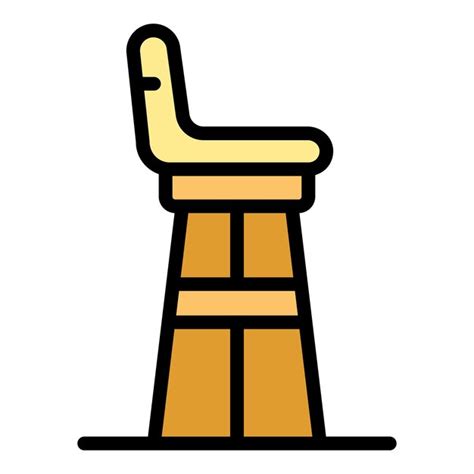 Premium Vector Bar Chair Icon Outline Vector Modern Stool Cafe Bistro