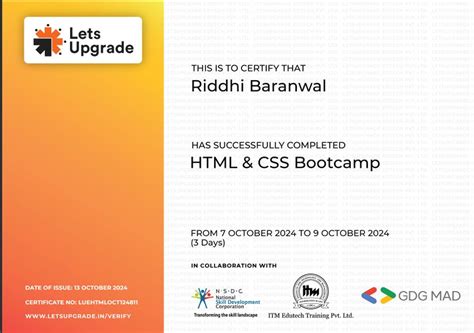 🎉 Excited To Share That I Have Successfully Completed The Html And Css