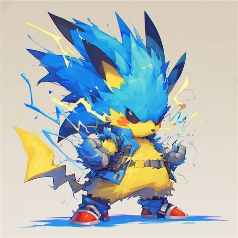 Pikachu Sonic Xover Fusion 12 Adoptable By Wazzy88 On Deviantart