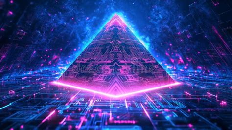 Innovative 3d Pyramid Visualization Integrated With Cuttingedge Data Analysis Techniques Stock